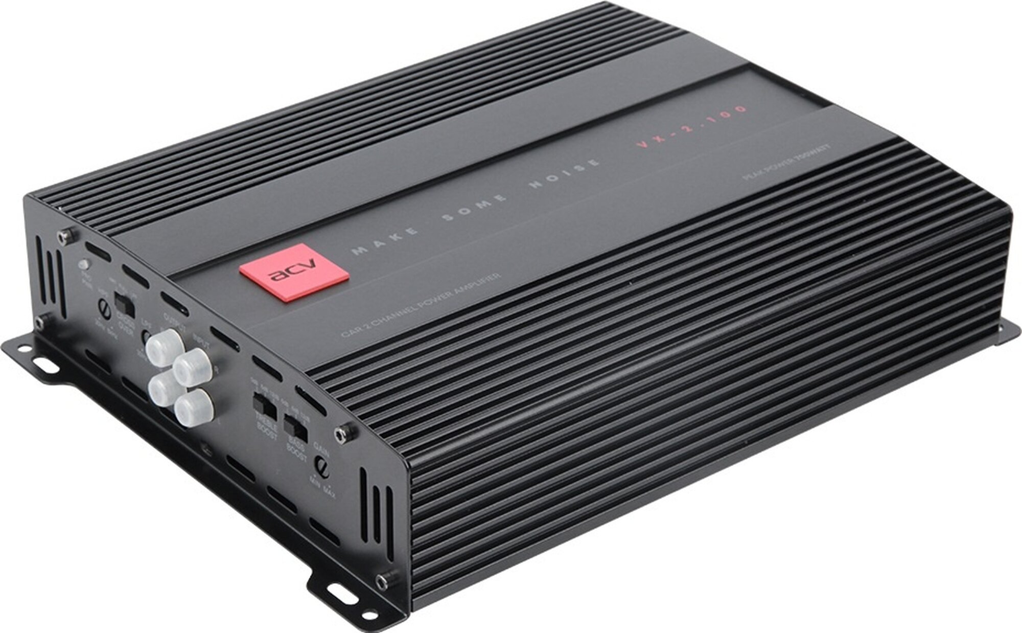 Усилитель автомобильный ACV VX-2.100 38206, 100Вт, двухканальный, черный