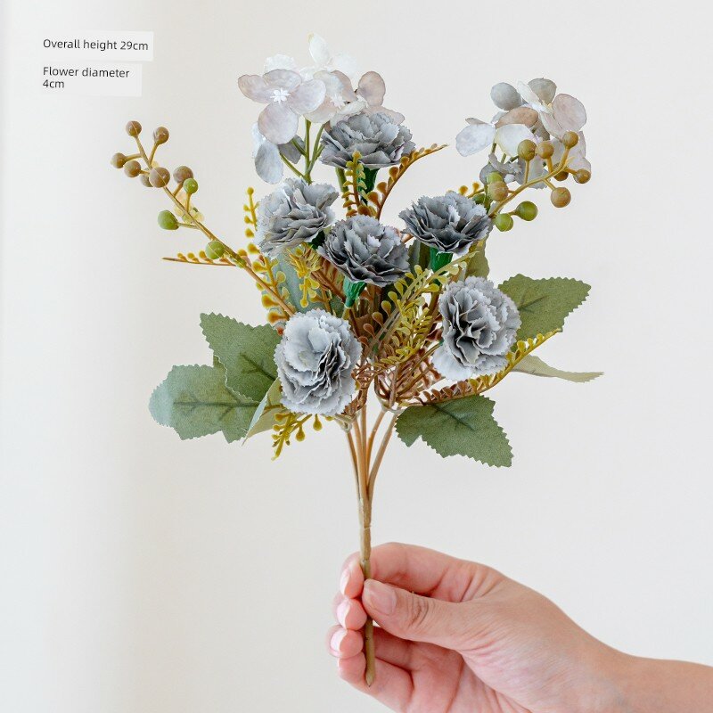 Маленькая гвоздика, искусственный цветочный букет, цветочная композиция, пластиковый цветок, украшение для дома,