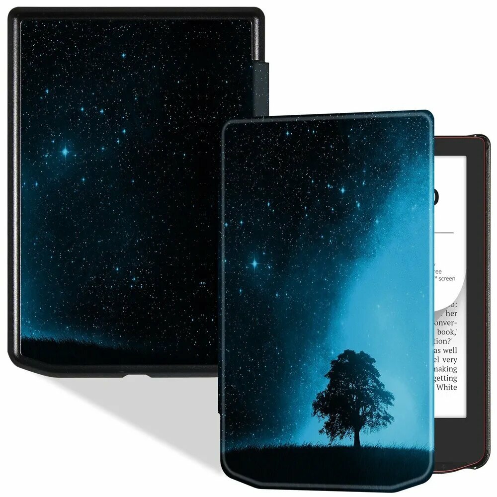 BOZHUORUI Чехол для 6-дюймового Pocketbook Verse Pro/Verse Pro Color e-Reader, тонкий легкий чехол из искусственной кожи с автоматическим сном/пробуждением