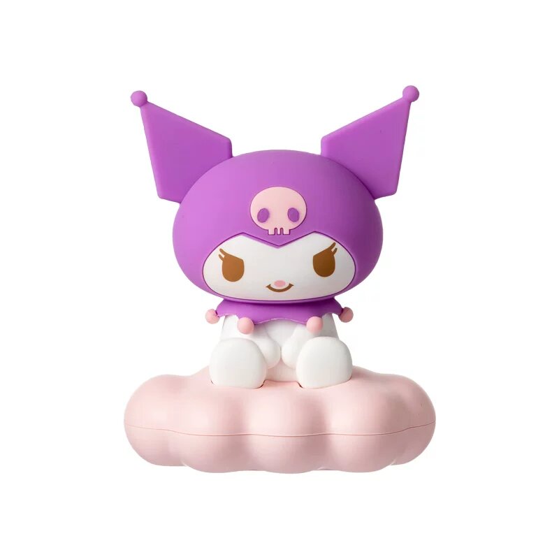 MINISO Sanrio Kuromi Облако Ночная Лампа Светящаяся для Спальни Мягкая Декоративная Фигурка Небольшой Столик 8см