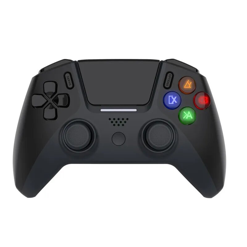 URIZONS Беспроводной геймпад Silience Button для PS4/P3S/ПК с двойной вибрацией сенсором гироскопом динамиком разъемом наушников АКБ 600 мАч LED индикация 8 сторонний джойстик