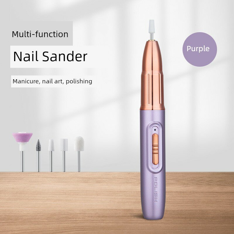 Перезаряжаемая машинка для полировки ногтей, электрическая шлифовальная машинка, инструмент для снятия лака и маникюра,