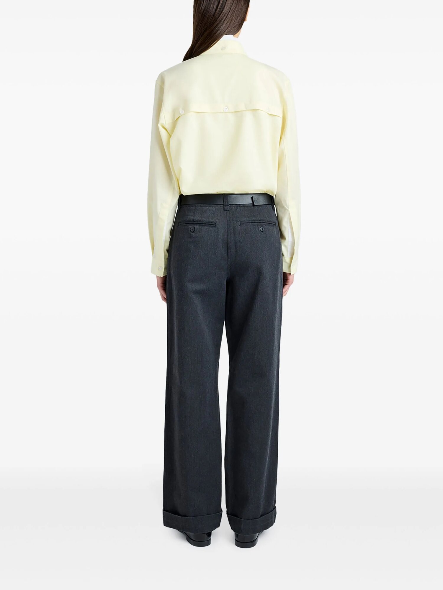 Рубашка Proenza Schouler White Label Rose, размер 2 US, желтый — фото 1