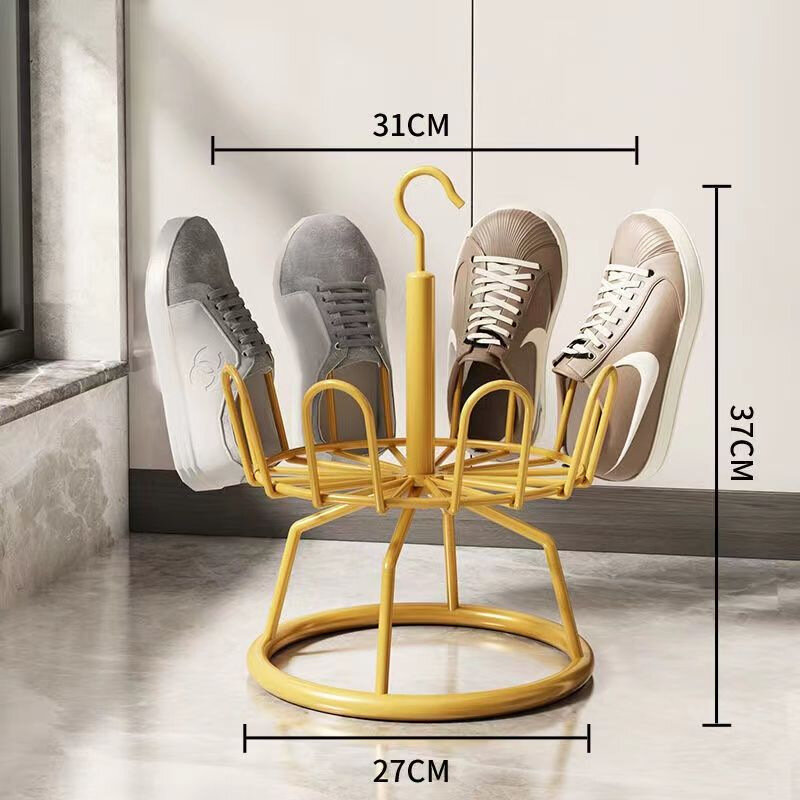Сборка обувной сушилки для общежития, напольная, из железа, для балкона, уличная сушилка для обуви, многофункциональная обувная стойка, настенная