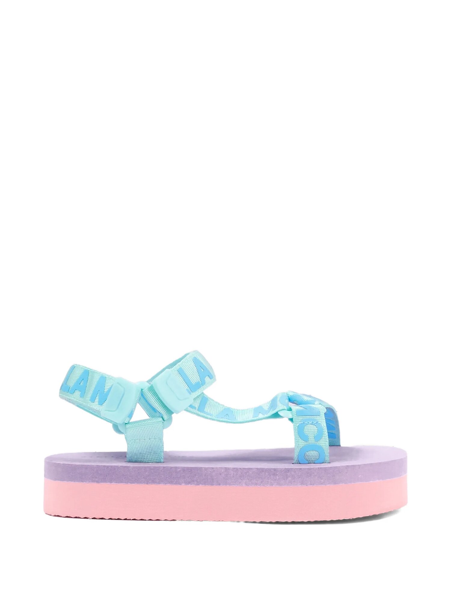 Сандалии Stella McCartney Logo-straps sandals, размер 37, синий — фото 1
