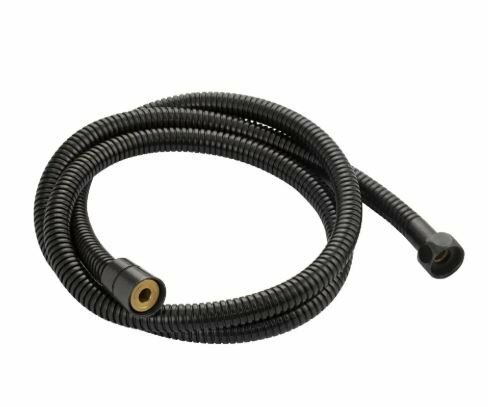 Шланг душевой 1x2 "1,5 м. Чёрный металлический, GFmark