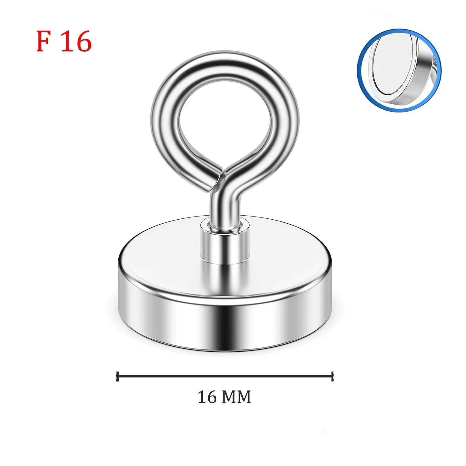 Неодимовые рыболовные магниты N52 KNF16(Max 8KG)