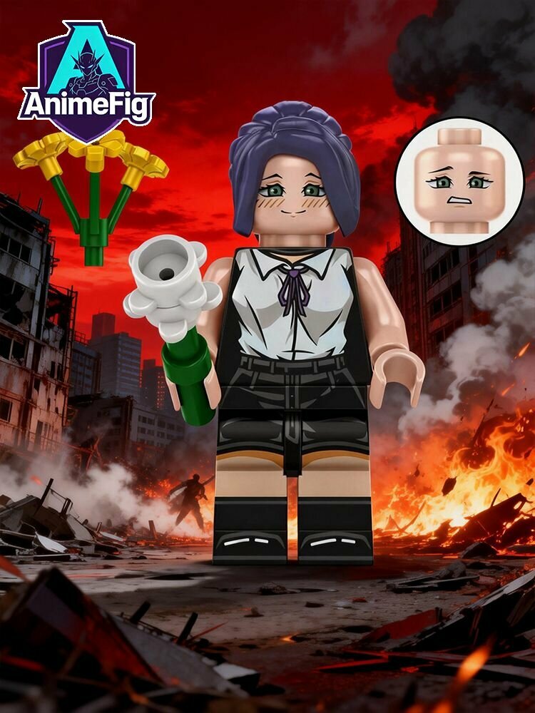 Минифигурка Человек-бензопила с мечом самурая конструктор с блоками для сборки