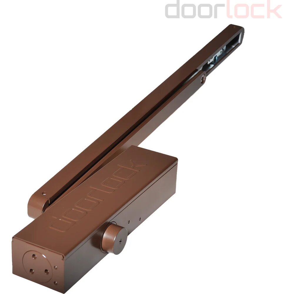 Доводчик Doorlock DL340S/N BC HO EN1-4 со скользящей тягой коричневый 75580