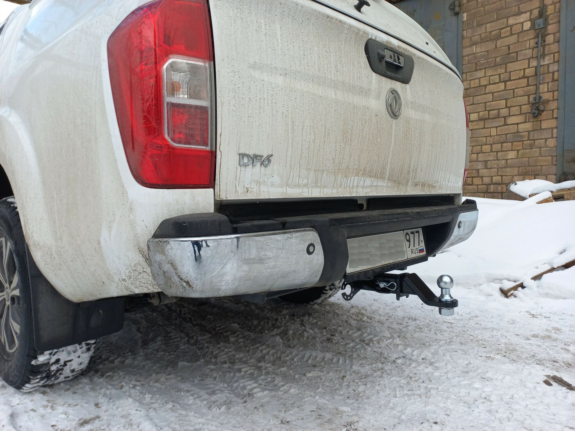 Фаркоп под квадрат для DongFeng DF6, c 2022 г, Бизон. FA 0360-E