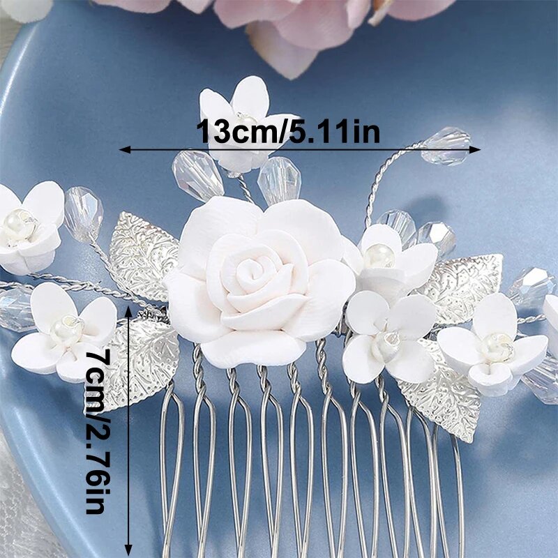 Блестящие свадебные заколки для волос