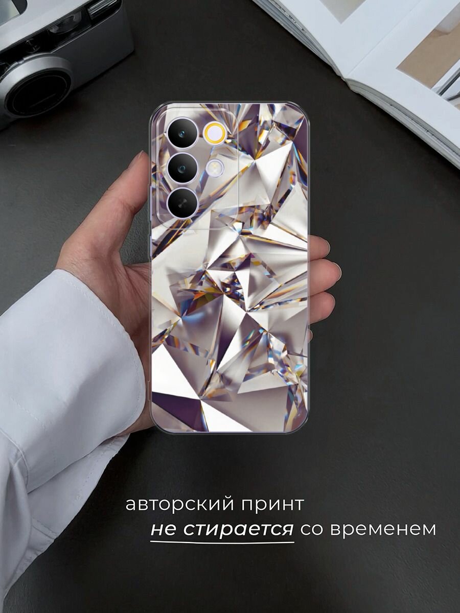 Чехол на Realme C85 Pro / Реалми C85 Про с принтом Бриллианты — фото 1