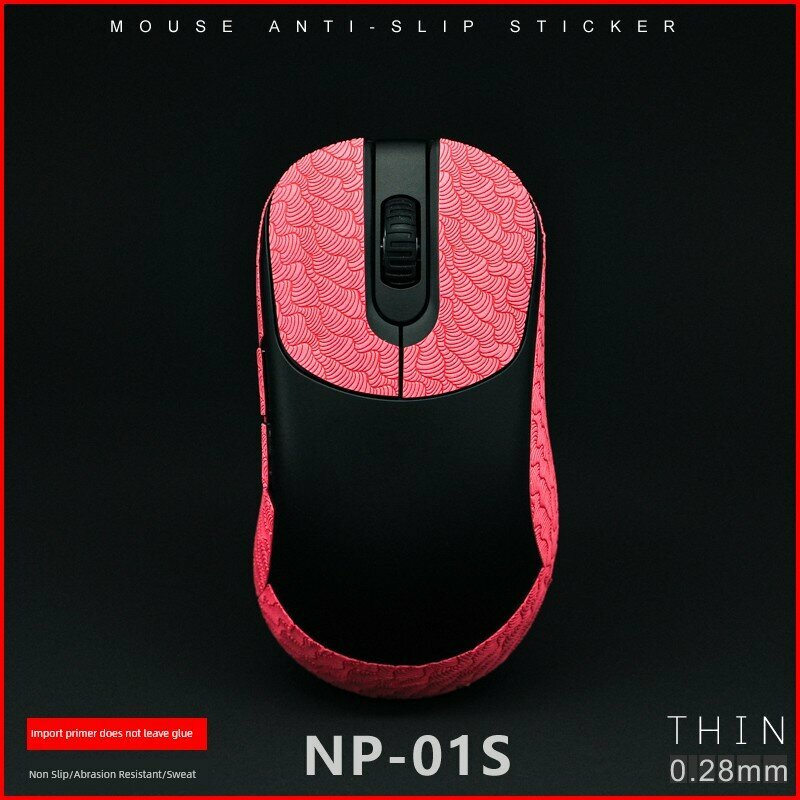 Наклейка VAXEE ZYGEN NP-01S V2 NP-01SW для беспроводной мыши, ультратонкая, влагопоглощающая, противоскользящая Розовый