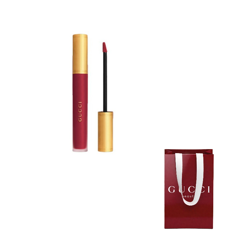 Жидкая помада женская GUCCI Cloud Mist, оттенок 509 Ancora Red