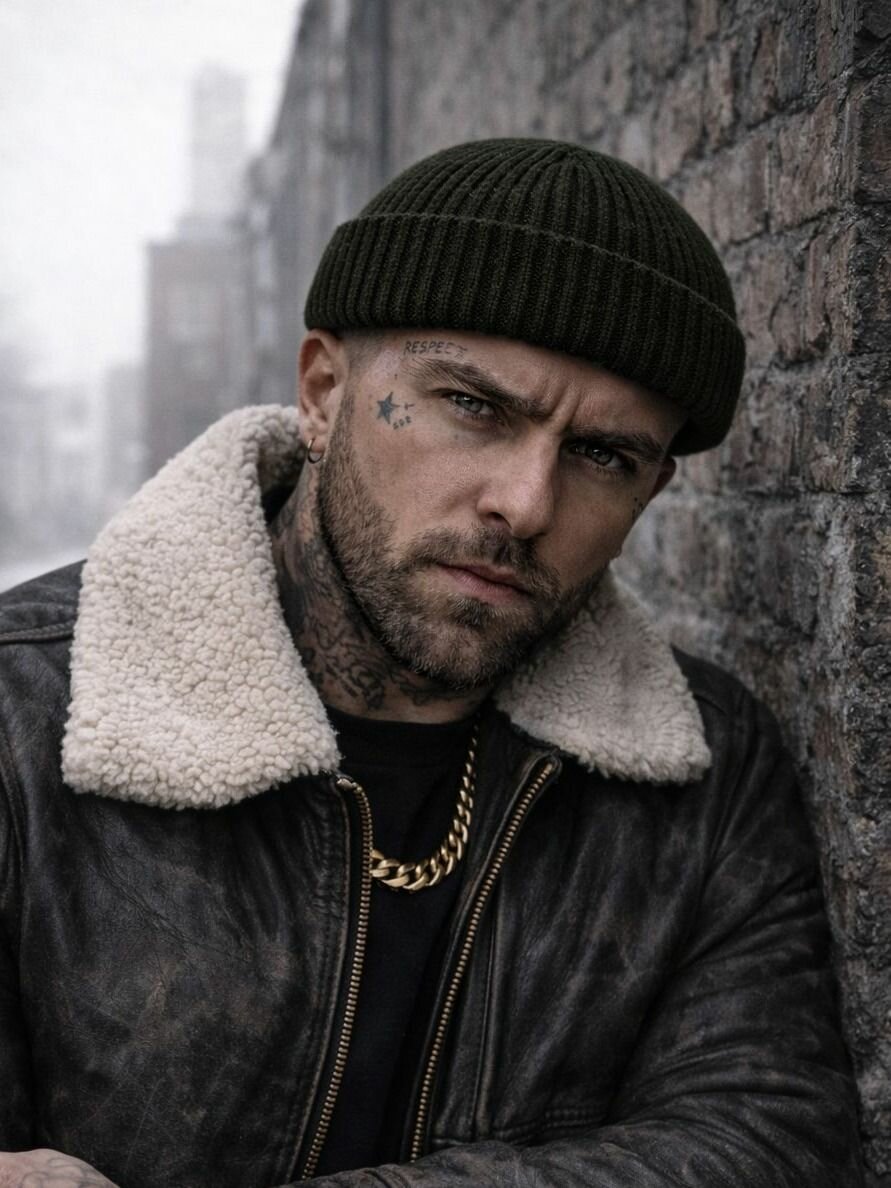 Шапка-бини Осень-зима 2025 для мужчин