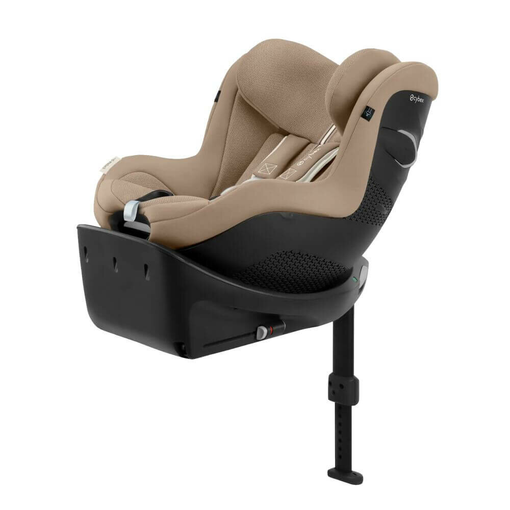 Cybex Sirona Gi i-Size with Base, автокресло от 3 месяцев до 3-4 лет гр.0-1 (0-18 кг), цвет Almond Beige PLUS