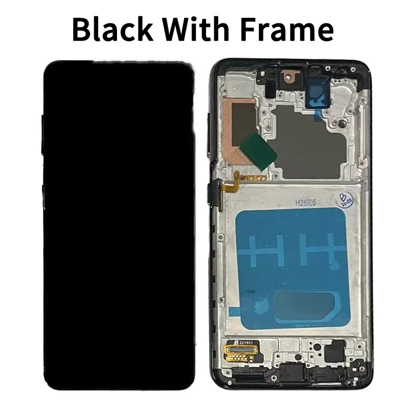 Качественный экран TFT S21 для Samsung S21 5G LCD G991B G991B/DS G991U, дисплей с Black With Frame