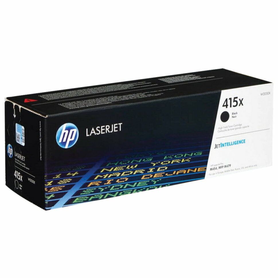 Картридж лазерный HP (W2030X) для HP Color LaserJet M454dn/M479dw и др, №415X, черный, оригинальный, ресурс 7500 страниц, оригинальный, 363303