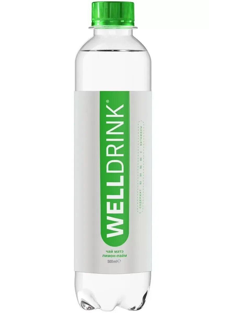 Напиток витаминизированный Welldrinк мате-лимон-лайм 500 мл