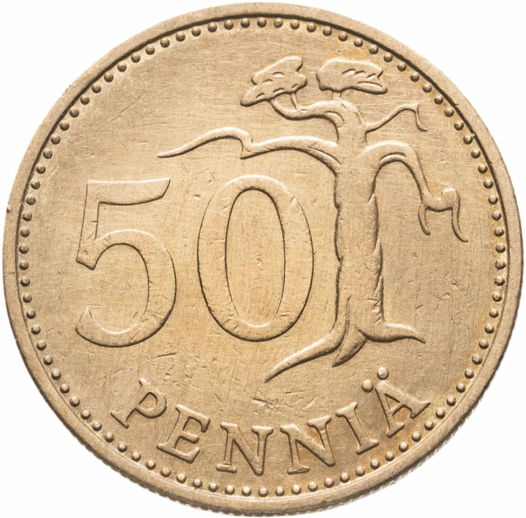 Финляндия 50 пенни pennia 1963, Бронза, в сохранности VF-XF