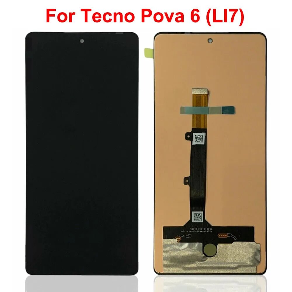 Tecno Pova 6 ( LI7 ) сенсорный экран + дисплей Датчик Дитигизер Сборка