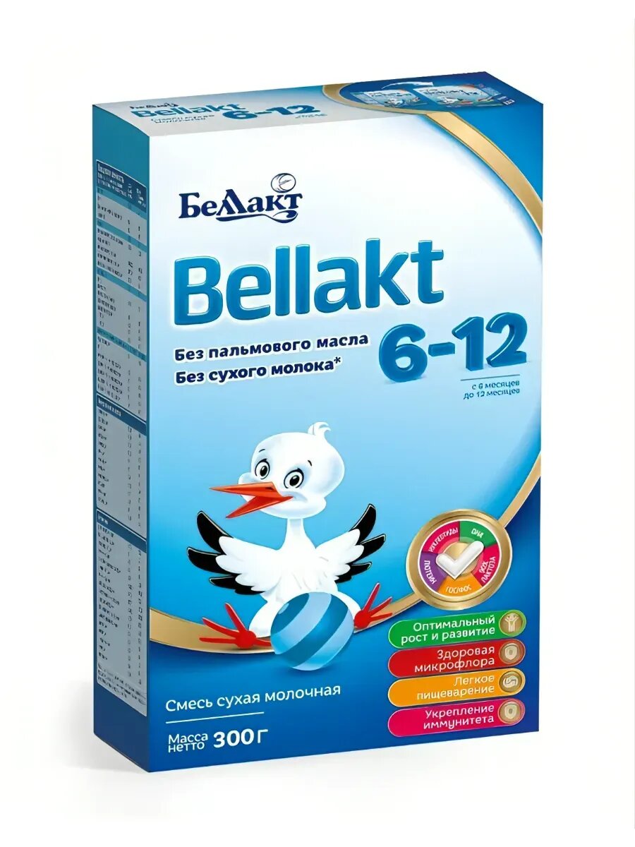 Смесь детская сухая молочная Bellakt, 6-12 мес, 1 шт. по 300 г
