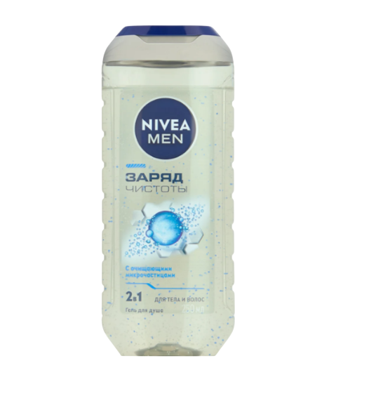 Nivea Гель для душа MEN Заряд чистоты, 250мл