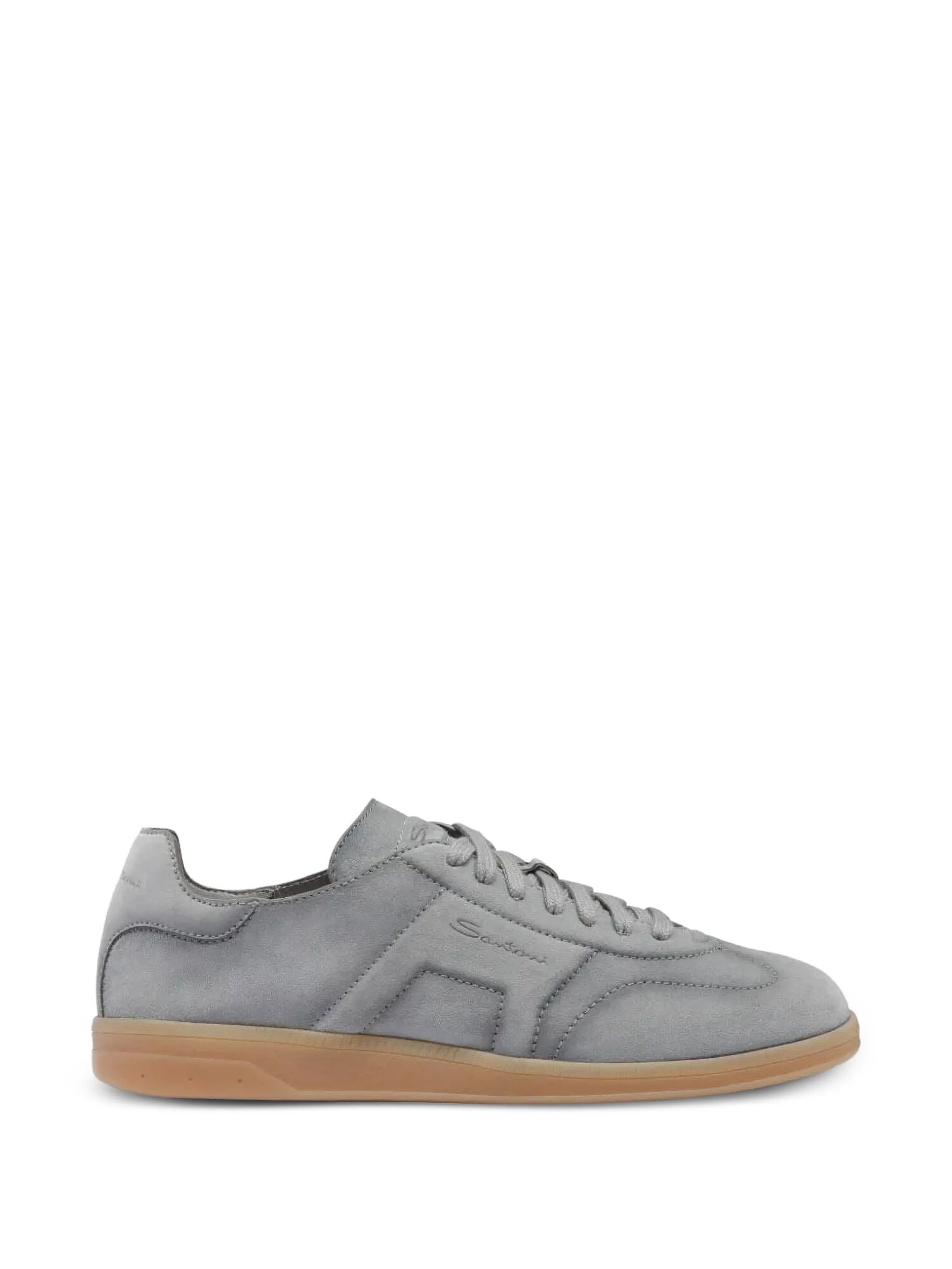 Кроссовки Logo-print suede sneakers