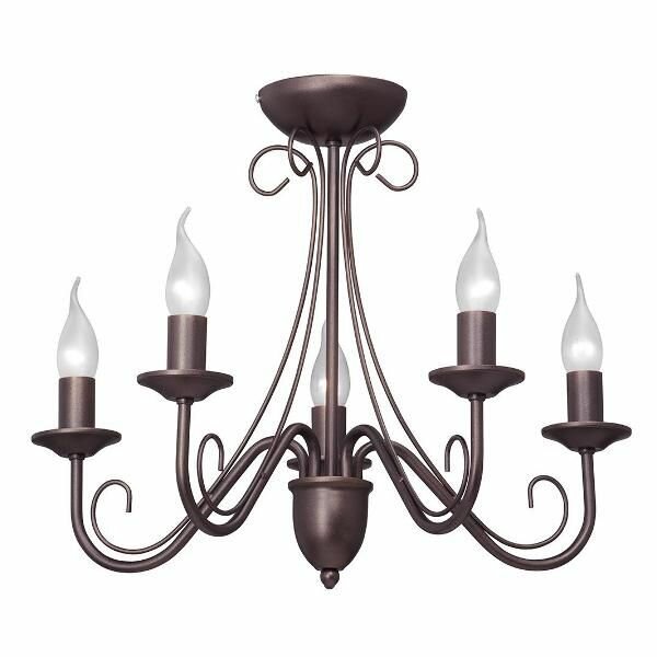 Люстра Vitaluce 5 ламп 15м2 Е14 40Вт (V1659/5PL)