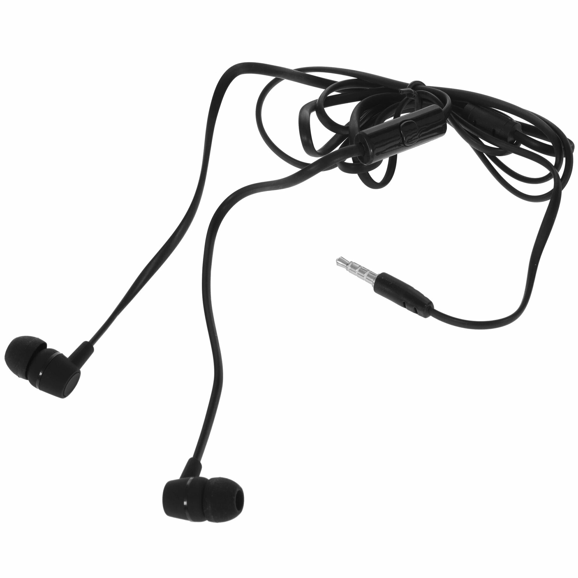 Проводные наушники HARPER HV-107 BLACK, внутриканальные, 1.2m — фото 1