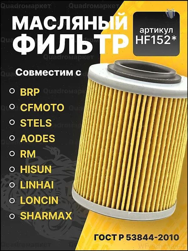 Масляный квадро фильтр (1 штука) BRP STELS CF RM ODES SHARMAX HISUN LINHAI LONCIN