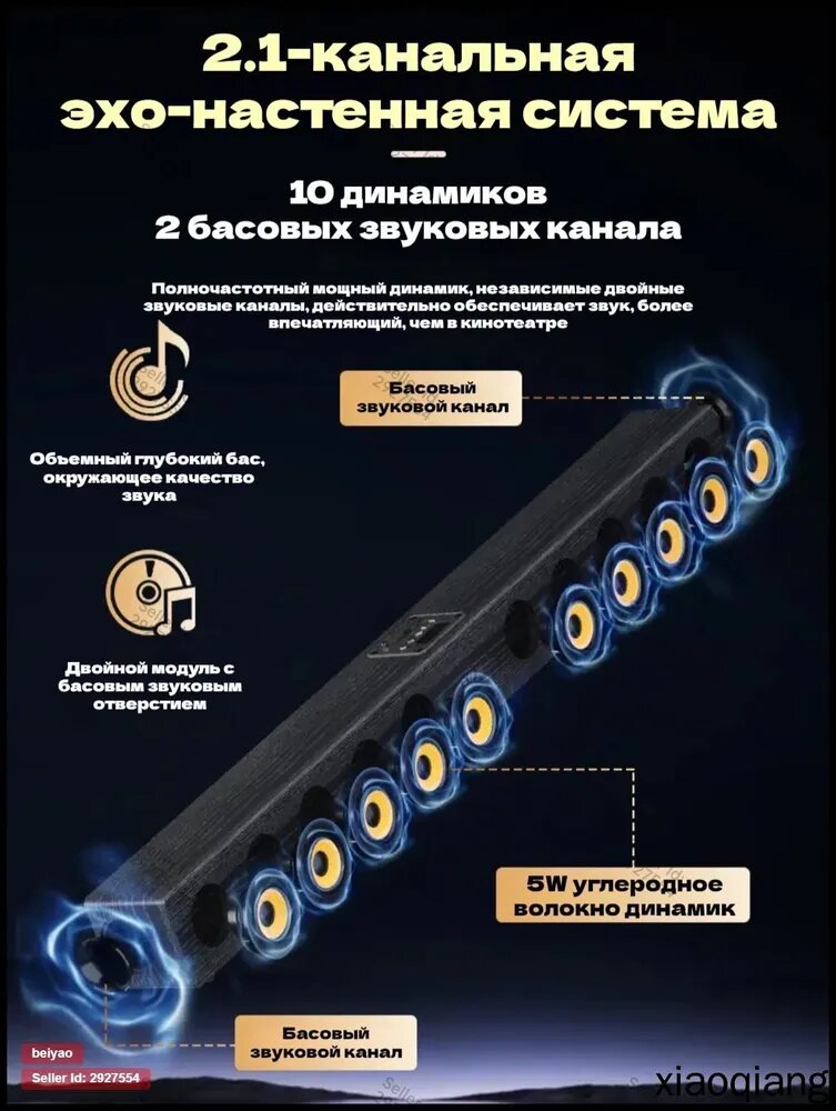 Эхо-стена M10/беспроводное аудио/деревянный динамик