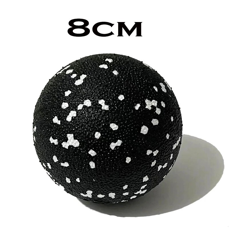 Черный массажный мяч EPP 8cm для фитнеса