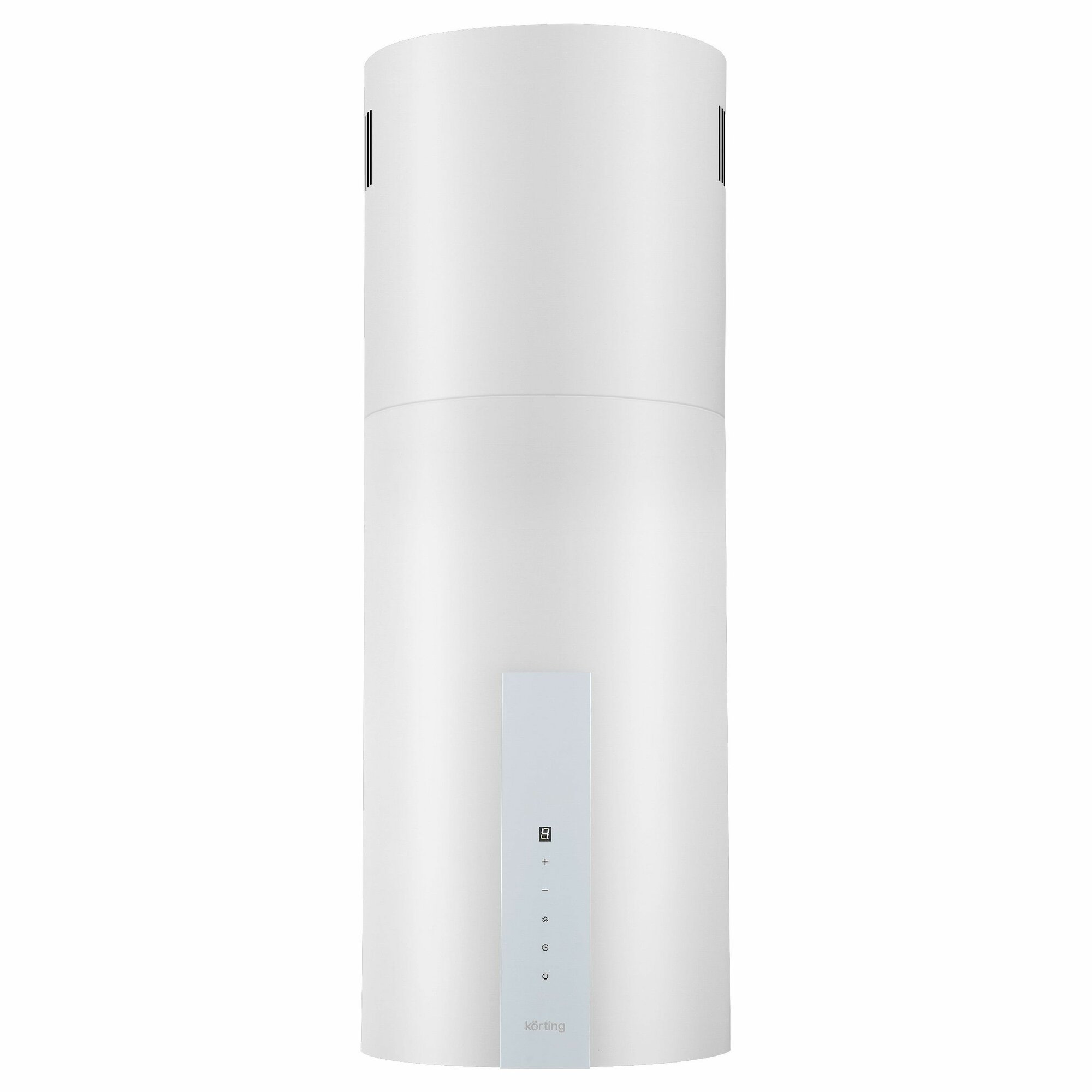 Островная вытяжка Korting KHA 35808 DW Cylinder производительность 900 м3/ч, 3 скорости, сенсор, белая