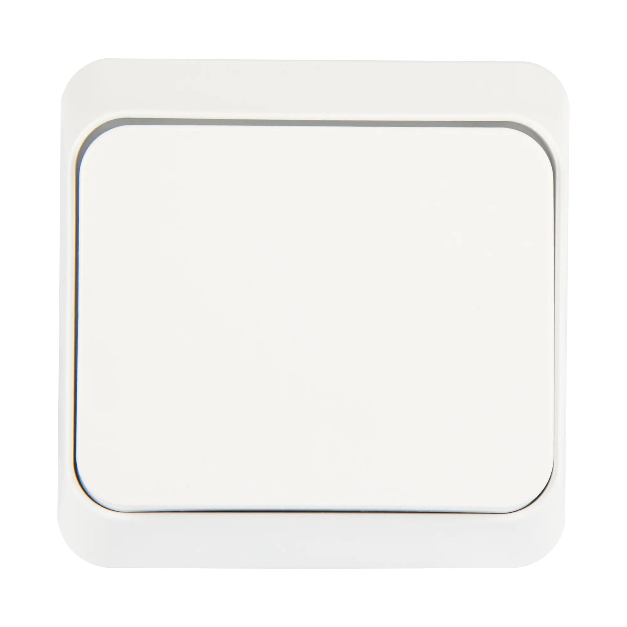 Systeme Electric Этюд выключатель накладной 1 клавиша белый цвет настенный монтаж