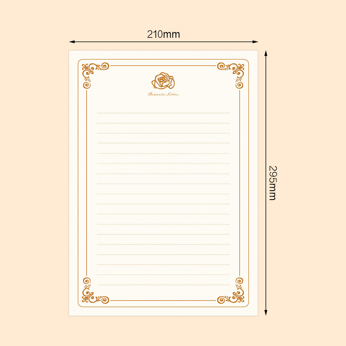 Бумага для писем "Студенческая", формат А4, 50 листов, розовая, с мультяшками