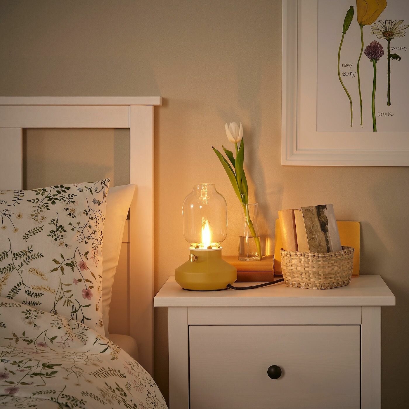 IKEA Лампа Tanabilly, с регулируемым освещением Темно-желтый, 25 см
