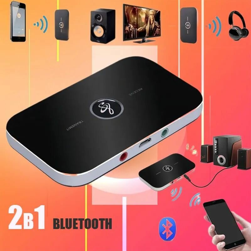 Bluetooth Empfnger передатчик 5.0 беспроводной отправитель 3,5 мм Aux аудио адаптер ТВ