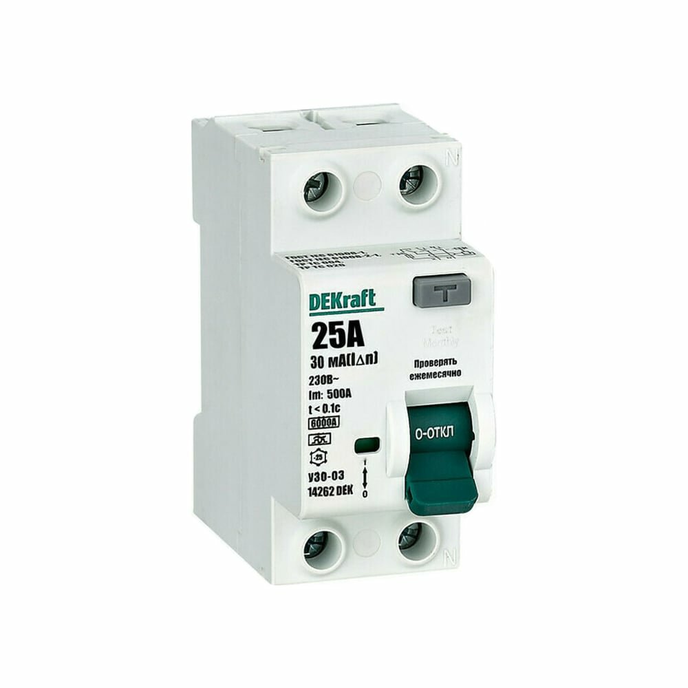 Выключатели дифференциального тока DEKraft ВДТ