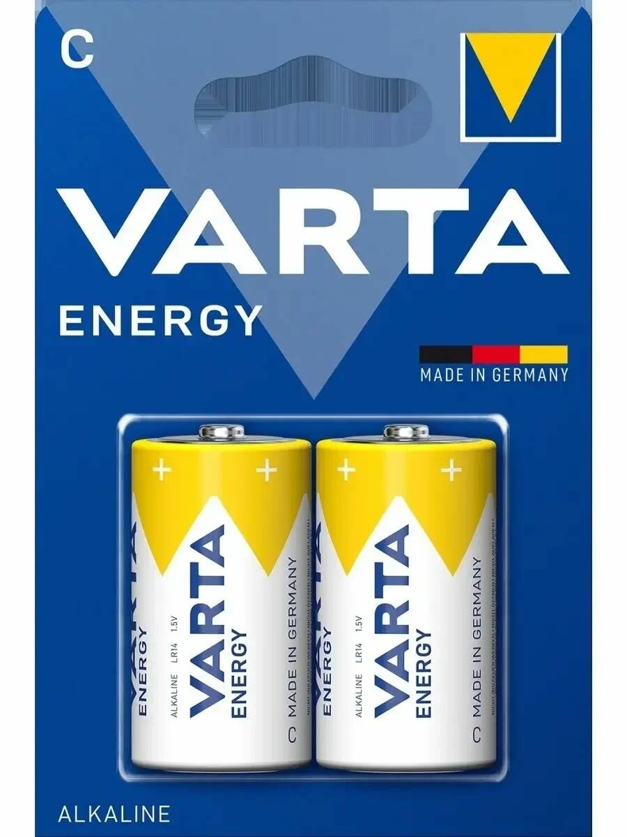 Батарейка (2шт) щелочная VARTA LR14 C Energy 1.5В