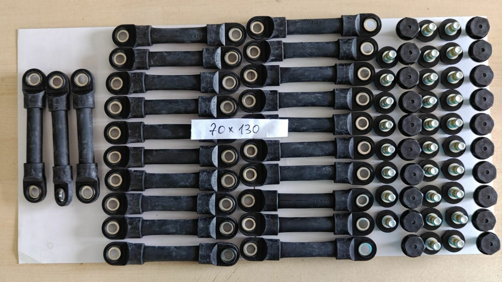 Комплект перемычки гибкие Frotek 70x130 (23 шт) и болты (48 шт) для аккумулятора 48V