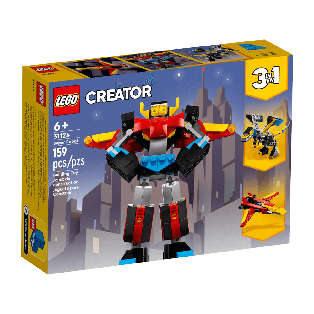 Конструктор LEGO, Аксессуар, цвет CREATOR 31124 Super Robot (возраст 6+)