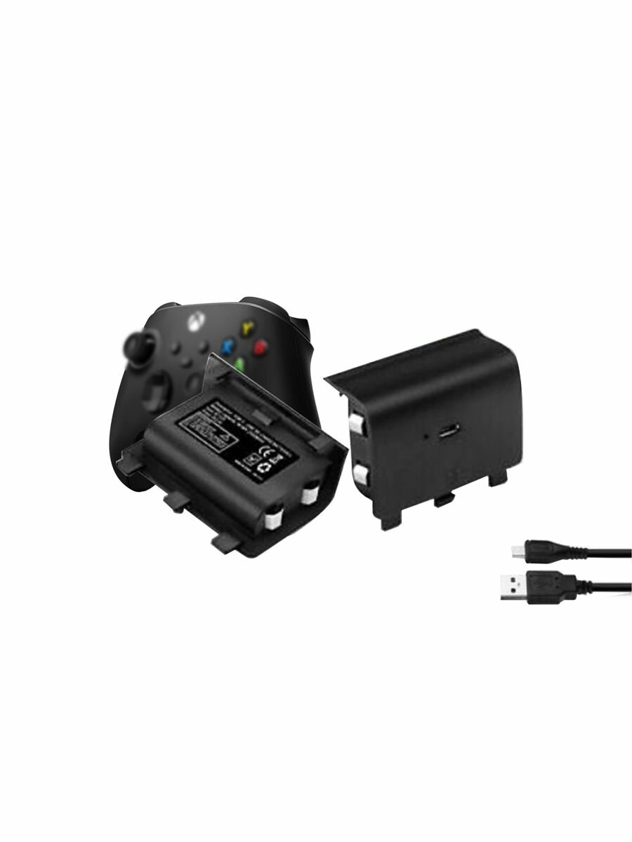 Новая запасная батарея GENCA-030 поставляется с USB-кабелем для Microsoft Xbox Series X/S XBOX ONE Беспроводной игровой контроллер 2400 мАч-Праздничные подарки