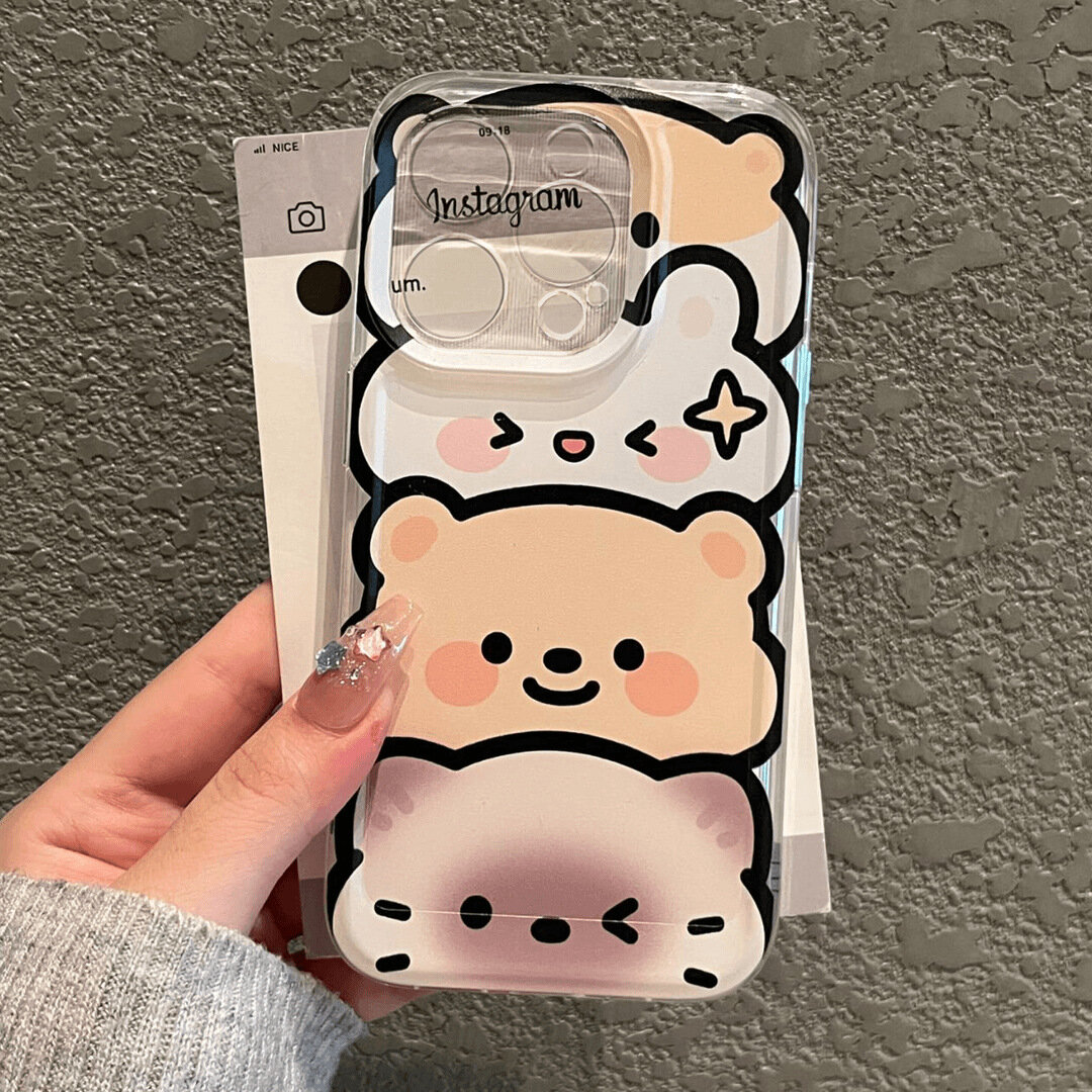 Чехол Duiduile Animal, для Apple 15/16/14/13/12, прозрачный, Space shell MHSSZ602