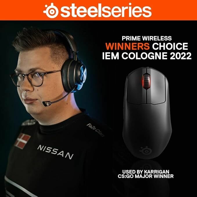 SteelSeries Мышь беспроводная SteelSeries Prime mini wireless, черный