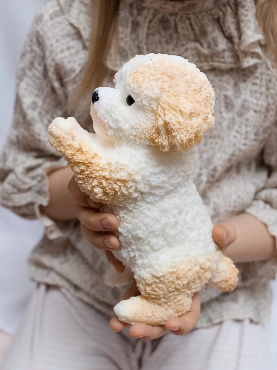 Антистресс-игрушка "Таба щенок Мальтипу", для детей от 3 лет, кремовый