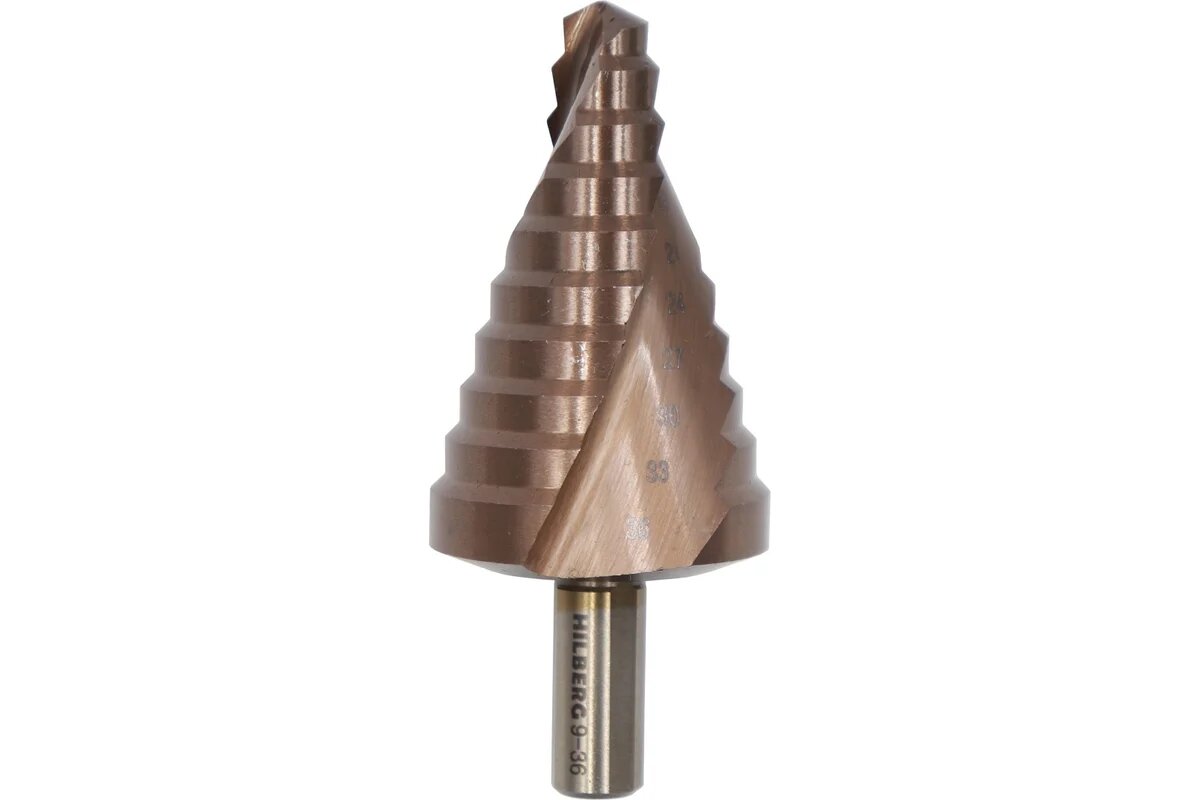 Hilberg ST0936 Сверло ступенчатое по металлу 9-36 мм, 10-ступеней, Р6М5, HSS-COBALT
