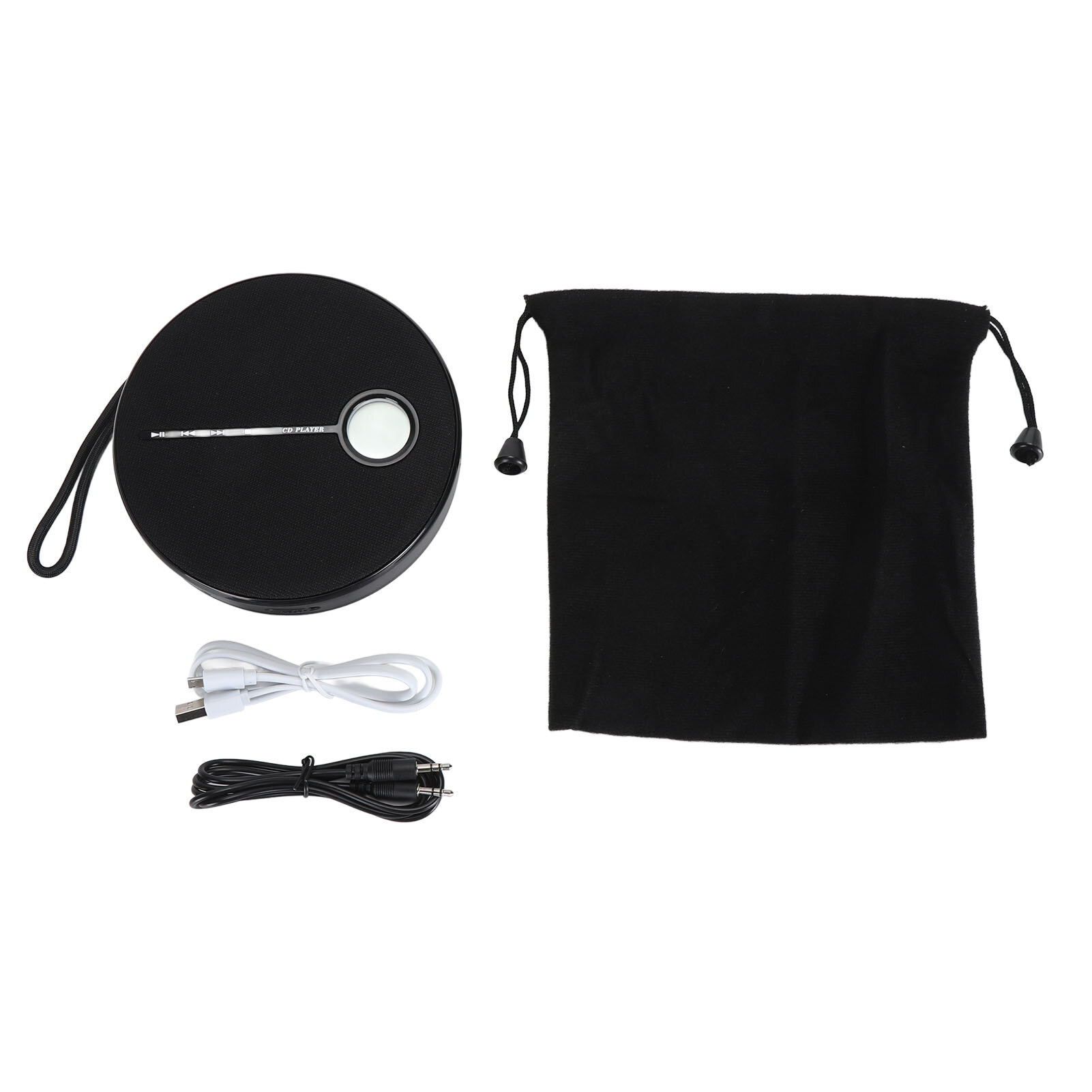 Многофункциональный портативный CD-плеер с функцией зарядки и Bluetooth 5.0 для автомобиля, дома и улицы.