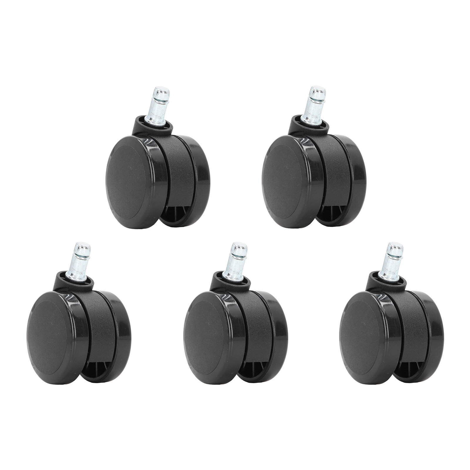 5 шт. колесиков для офисного кресла, поворотного механизма компьютерного кресла, универсальный шкив для замены, бесшумный.