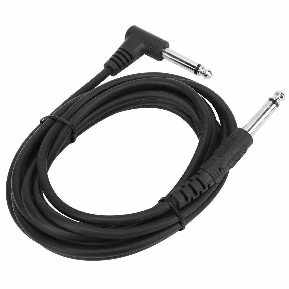 Гитарный аудиокабель 6,35 мм с прямоугольным разъемом, провод усилителя, длина 3 метра/10 дюймов